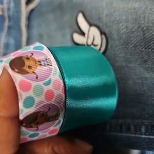 Peppa Pig 1 Grosgrain Ribbon-peppa Pig Ribbon-peppa Pig Ribbon by the ...