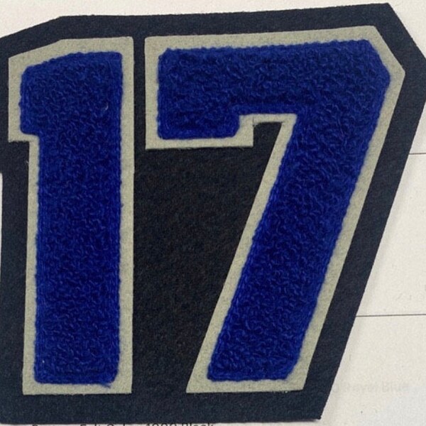 3" Chenille Varsity Numbers - Etsy