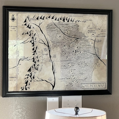 Fantasy Map of Mirkwood / Free US Shipping - Etsy