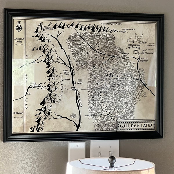 Fantasy Map of Mirkwood / Free US Shipping - Etsy