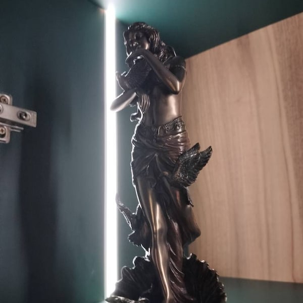 Aphrodite With Doves Standing on Sea Shell Greek Goddess Cold Cast ...