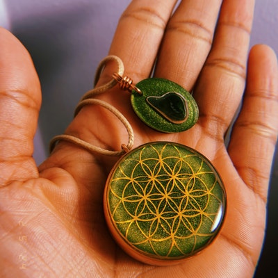 Orgonite EMF Pendant With Lakhovsky MWO Coil Antenna, Nano Orgone ...