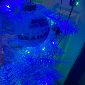 Disney's stitch Glass Glitter Ornament From | Etsy