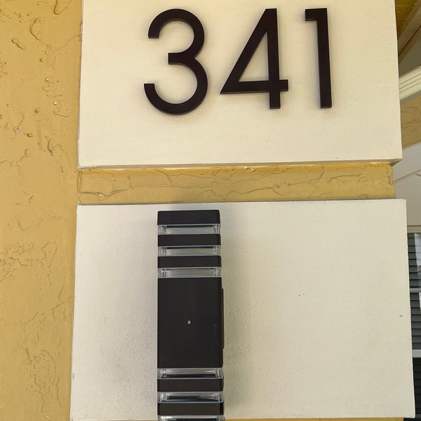 8 Inch Modern House Numbers - Address Sign - Black Door Numbers (A8) - Etsy