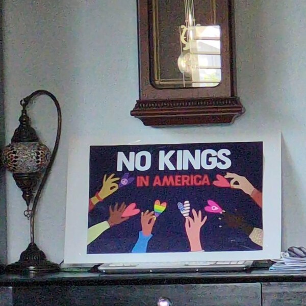 No Kings in America Yard Sign, Anti-trump, Protest Yard Sign, Democracy ...