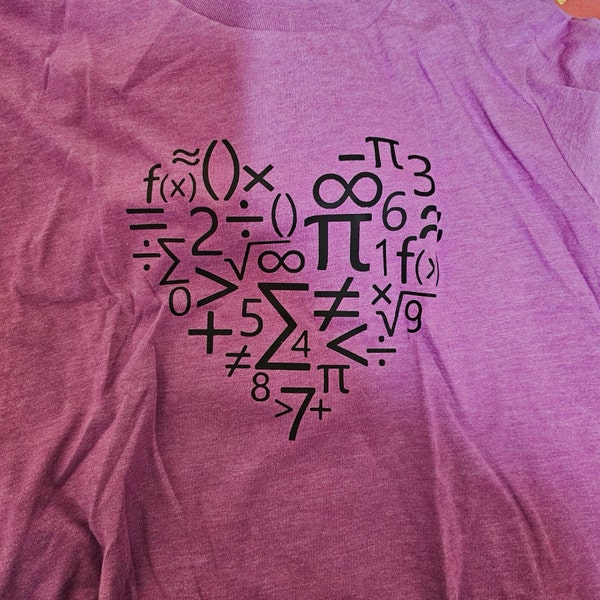 Math Heart SVG PNG: Algebra, Pi Day, Teacher Shirt Design,cricut Files ...