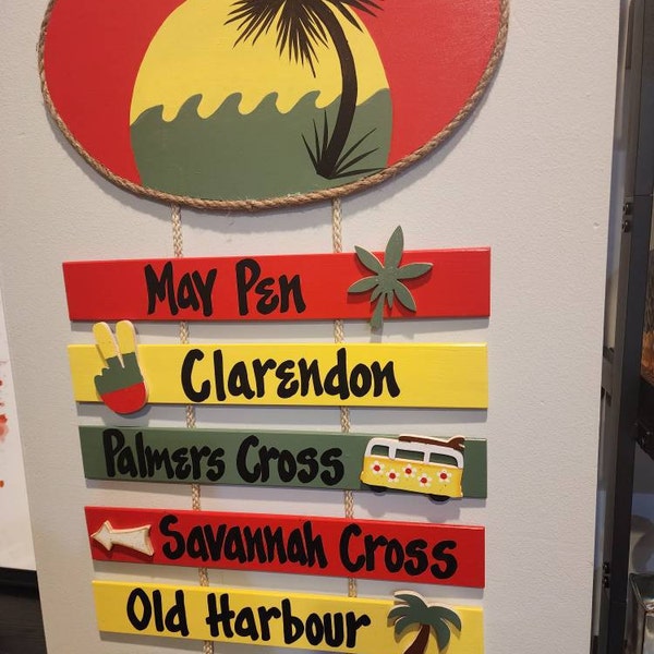 Beach Hanging Signs, Personalized, Beach House Decor, Custom Hand ...
