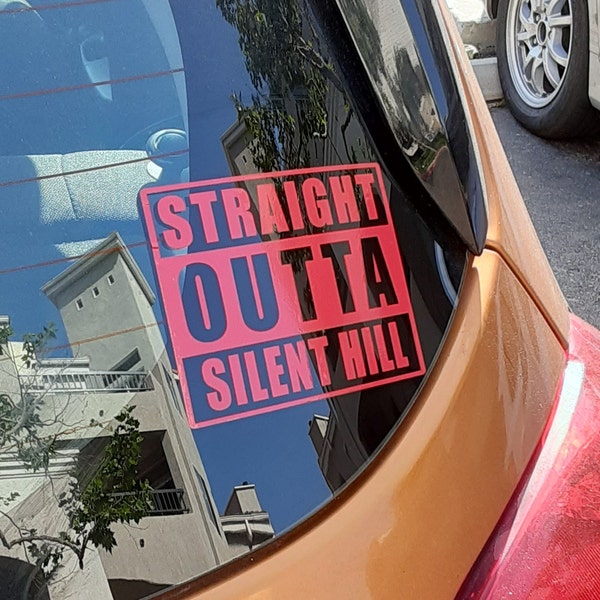 Straight Outta Silent Hill Vinyl Sticker - Etsy