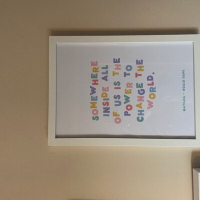 Roald Dahl Quote Colourful Print, Matilda, Empower, Nursery Children's ...