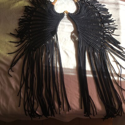 Large Macrame Angel Wings Wall Hanging XL - Etsy