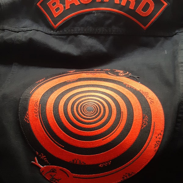 Vortex Snakes Iron on Patch // Large Back Patch // Snake Patches// Iron ...