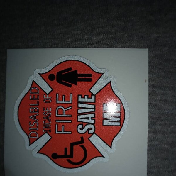 Handicap Sign Funny Decal. Stick Figure Dragging Stick Figure ...