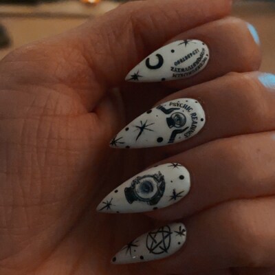 Gothic, Witch, Ouija, Nail Stickers, Decals, Halloween, Witchy Decals ...