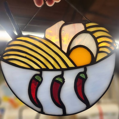 Calcifer Breakfast Pan Stained Glass Pattern for Hobby Use - Etsy