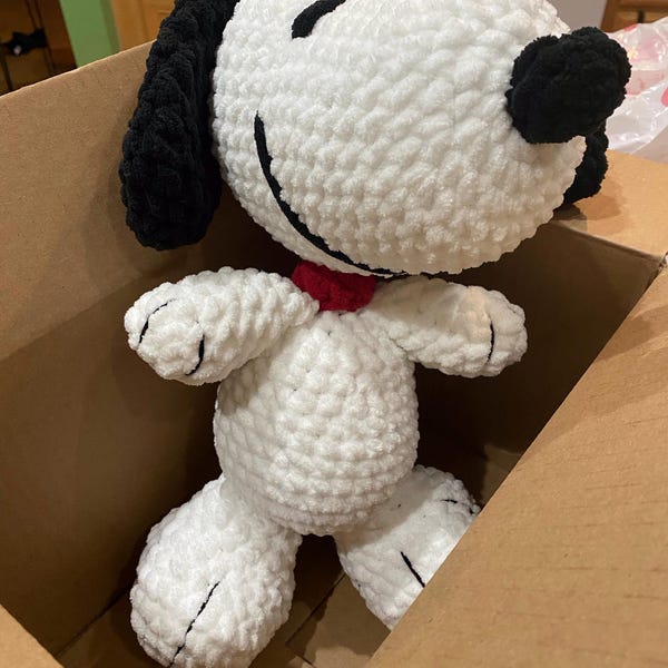Fifi Snoopyy Girlfriend Peanuts Crocheted Plushie Kid Friendly Animal ...
