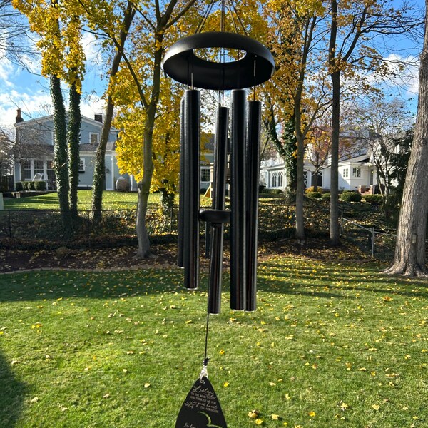 Memorial Wind Chimes | Personalized Listen to the Wind Sympathy Wind ...