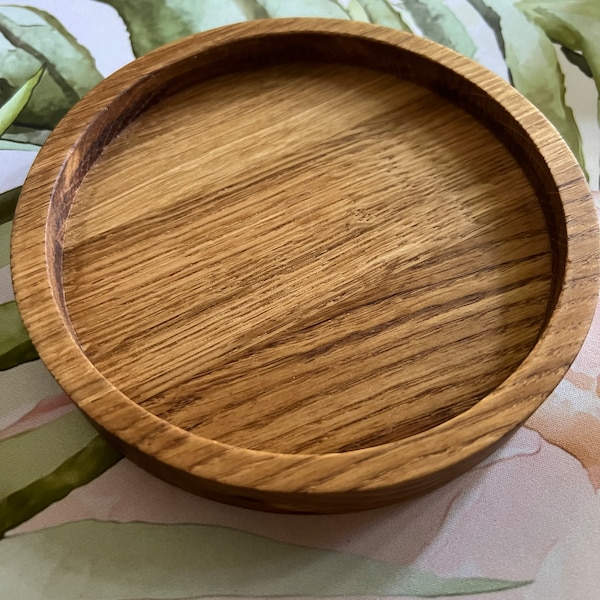 Oak Wood Tray, 9 X 18 Cm. Wooden Desk Tray for Jewelry, Keys, Watch ...