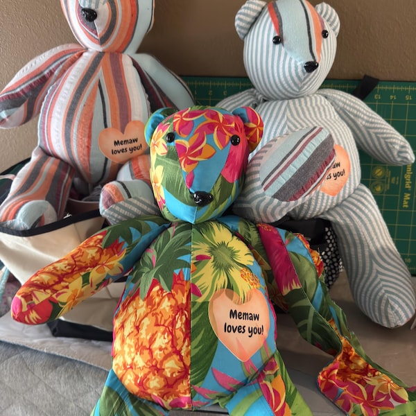 Memory Bear Pattern + Sewing Tutorial MEGA BUNDLE 6 Sizes - Etsy