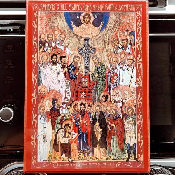 ICON of St. Columba of Iona Weeping Horse - Etsy