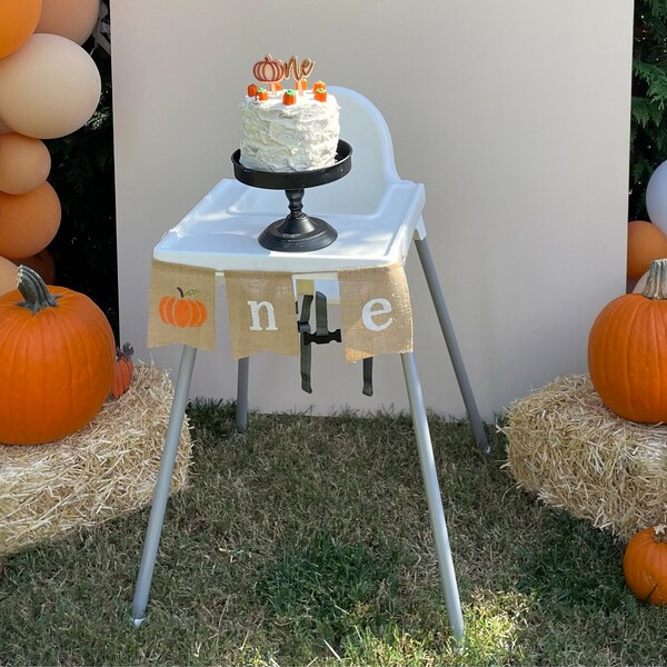 Pumpkin One Banner, Pumpkin Birthday, Pumpkin Banner, Fall Birthday ...