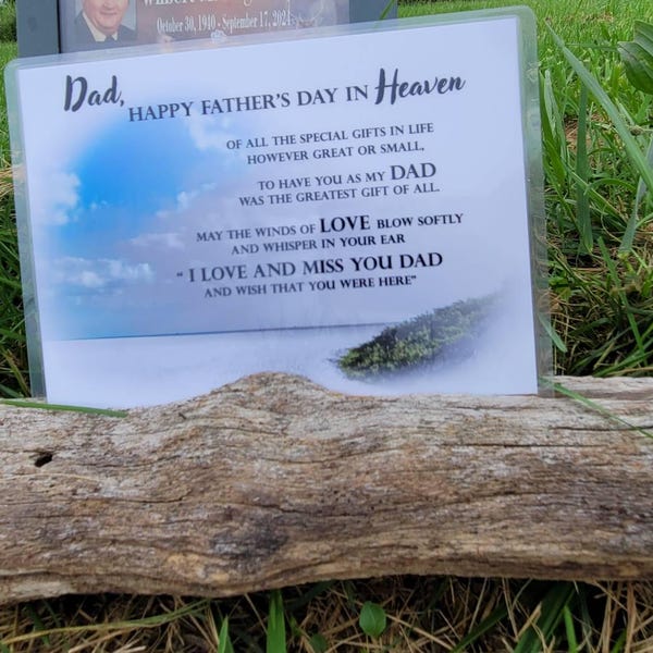 Heavenly Birthday Custom Memorial Site Card! Beautiful Garden or ...