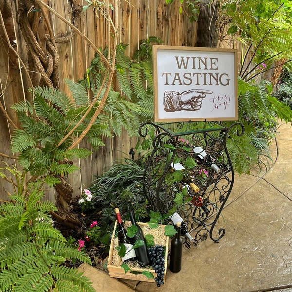 WINE Tasting Directional Signs INSTANT DOWNLOAD - Etsy