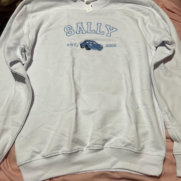Mcqueen Sally Sweatshirt, Cars Movie Embroidered Couple Sweatshirt ...
