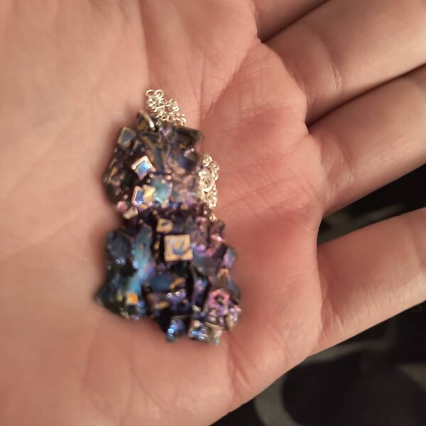 Blue Gold Bismuth Iridescent Tower Crystal 21 Grams - Etsy