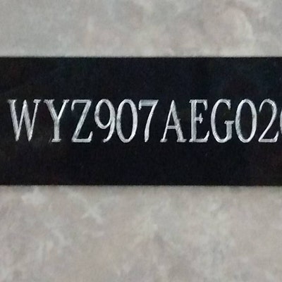 1x3 Custom Engraved Aluminum Name Plate/plaque - Etsy