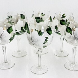 Hand Painted Lemon Wine Glass Citrus Stemware Lemon Slice - Etsy