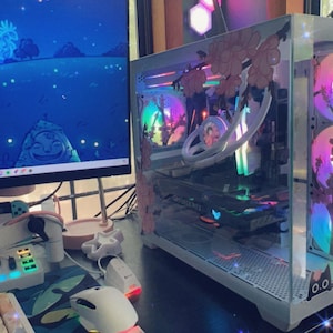 Sakura Cherry Blossom Petals Gaming Computer Fan Shroud / Grill / Cover ...