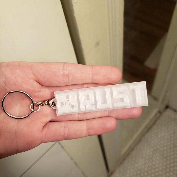 Glow in the Dark Rust Keychain - Etsy