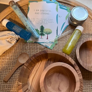 Wooden Potion Play Set Wooden Bowls and Spoons All Natural - Etsy