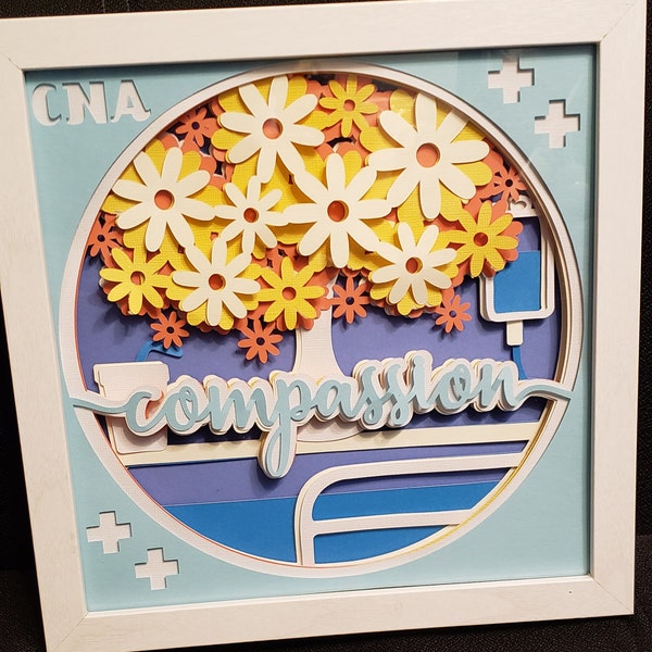 3D COMPASSION SVG- Healthcare Worker Svg - Nurse Svg - Dr Svg - Shadow ...