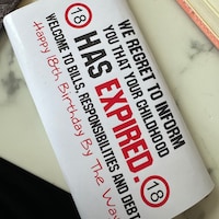 18th Birthday Funny Chocolate Bar Wrapper | Personalised With Any ...