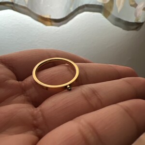 Blue Beads Fidget Ring, Spinner Rings for Women, Girls, Gold Copper ...