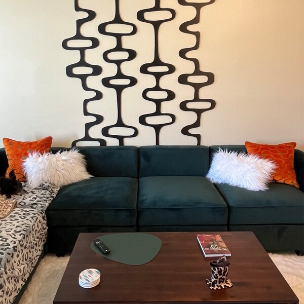 Retro 70s Decor, 3D Wall Panels, Mid-century Modern, 70s Vintage Look ...