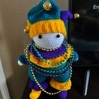 PDF PATTERN : Jester, the Porcelain Doll Amigurumi - a Carnival Crochet ...