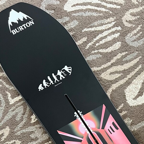 White Snowboarding Evolution Sticker - Etsy