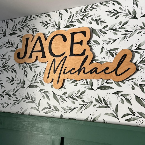 Forest Name Sign, Forest Letters, Letter Sign, Forest Nursery Sign ...