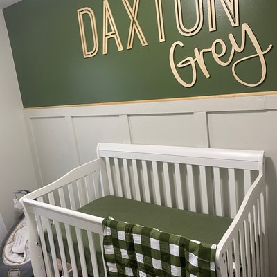 Stacked Custom Name Sign, Wood Name Sign, Nursery Sign, Nursery Letters ...