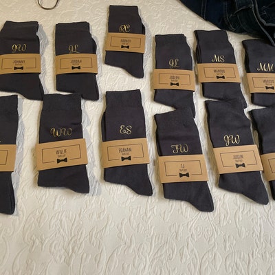 Custom Sock Labels Personalized Labels Perfect for Wedding or Groomsmen ...
