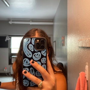 Pink Smiley Faces iPhone Case - Etsy