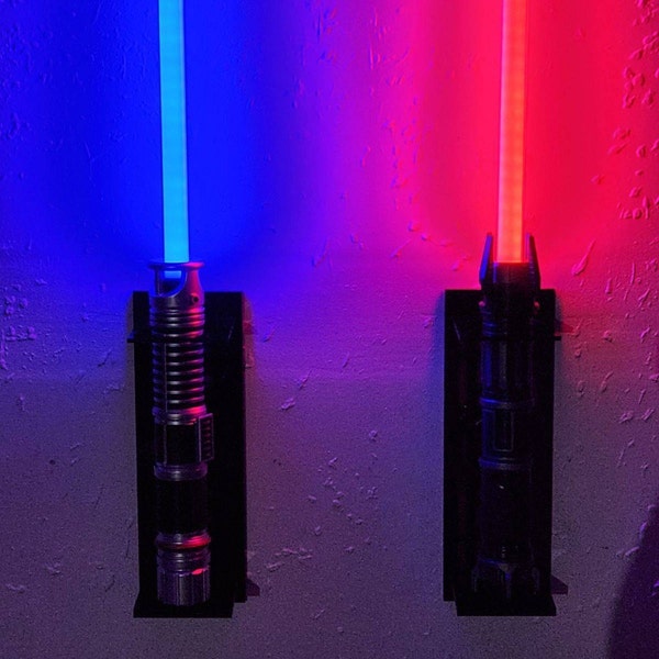 Lightsaber Wall Mount - Vertical Lightsaber Stand - Customizable ...