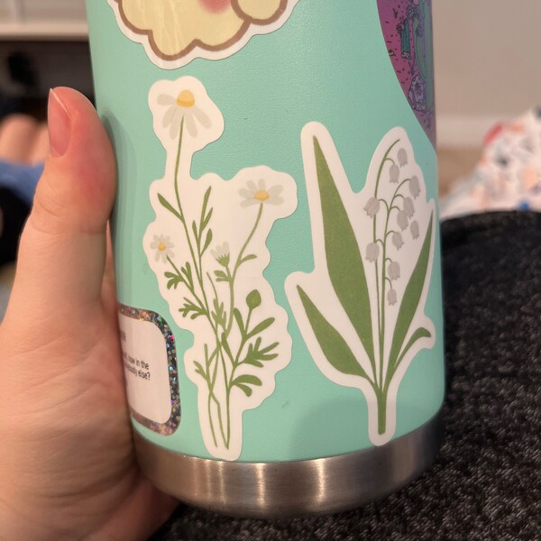 May Birth Flower Sticker, May Birth Month Flower, Lily Flower Sticker ...