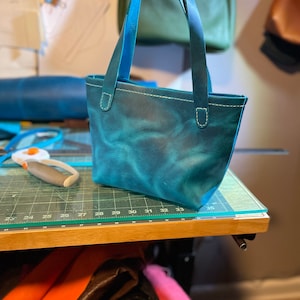 Leather Mini Tote Bag PDF Pattern Handbag PDF Template Woman Mini Bag ...