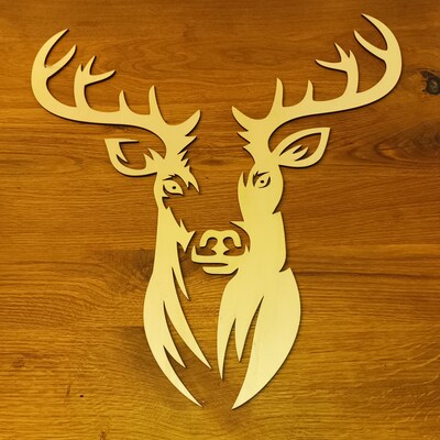 Deer Laser Cut Svg Dxf Files Wall Sticker Engraving Decal Silhouette ...
