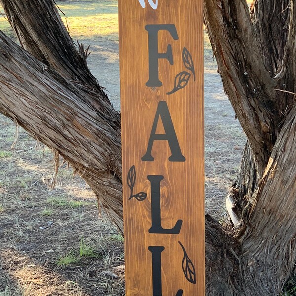 Vertical Sign Svg, Hello Fall Svg, Porch Sign Svg, Fall Svg, Autumn Svg ...