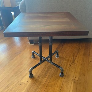 DIY Industrial Black Pipe Table Legs, Black Steel Pipe Coffee, Dining ...