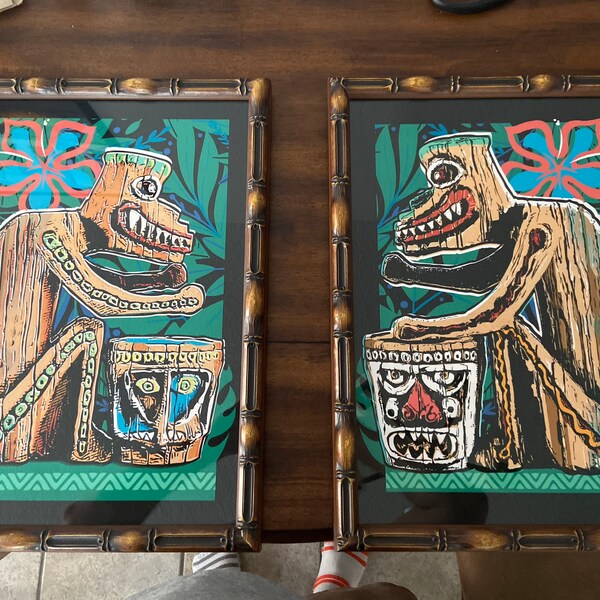 Hip Poe - Bar Beast Series Tiki Art Print | Unique Home Bar Decor ...